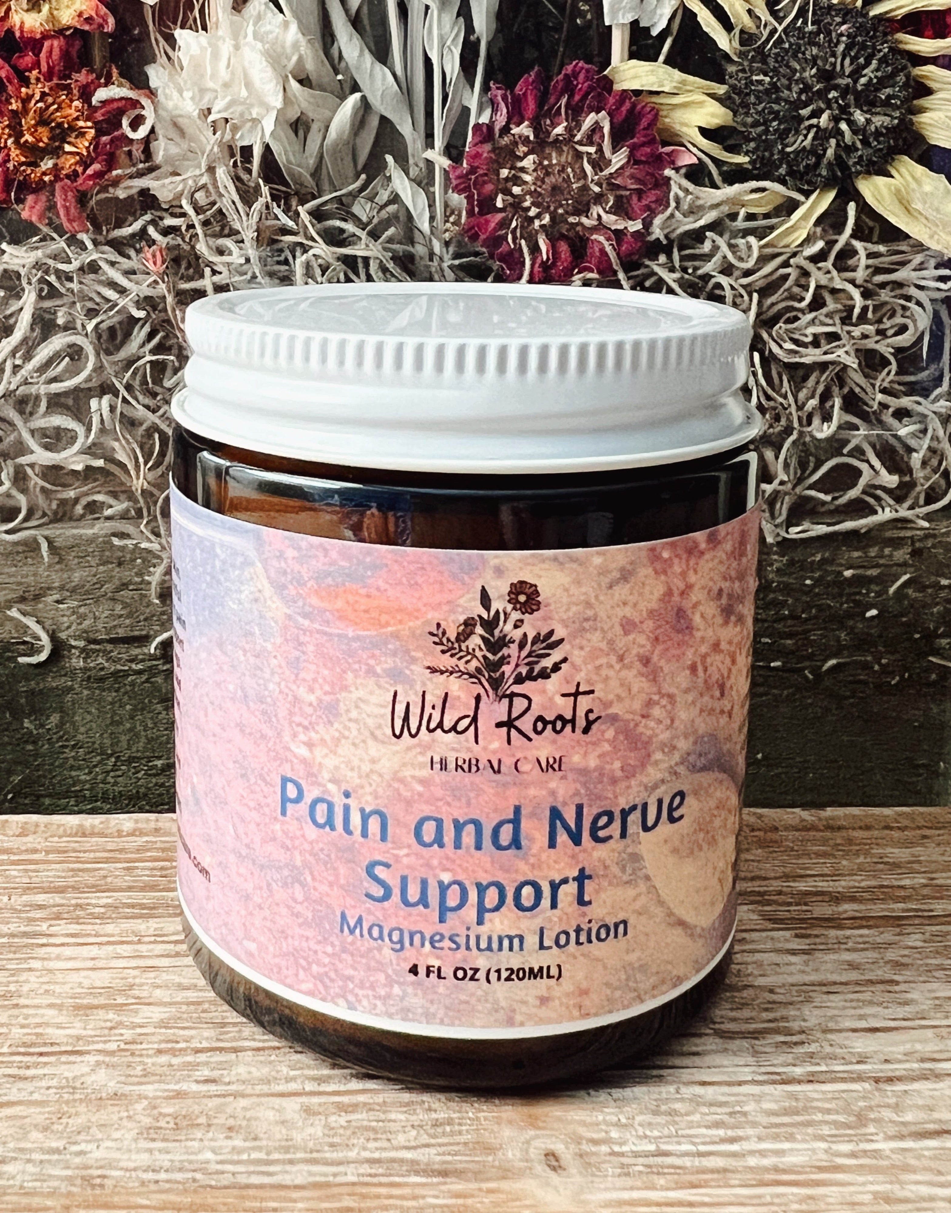 **New**Pain and Nerve Support Magnesium Lotion – wild-roots-herbal-care